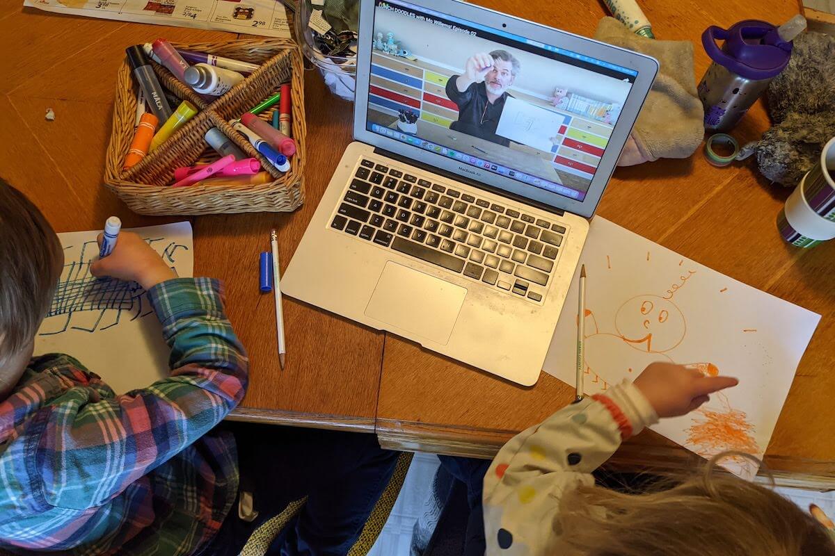 Montessori Homeschool Week 4 - Timelines, Outer Space and Doodling